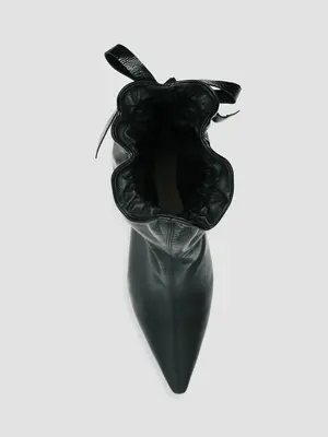 Cinq À Sept Alex 65mm Scrunched Leather Ankle Boots