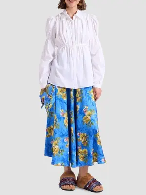 La DoubleJ Drawstring Skirt - Riptide Light Blue