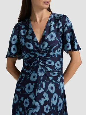 Tanya Taylor Daphne Poppy Dot Midi-dress