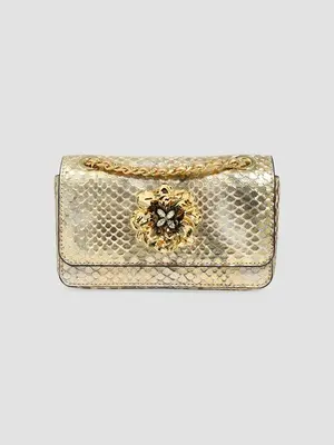 Alexis Bittar Bella Mini 14k-gold-plated & Leather Shoulder Bag