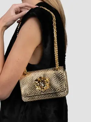 Alexis Bittar Bella Mini 14k-gold-plated & Leather Shoulder Bag