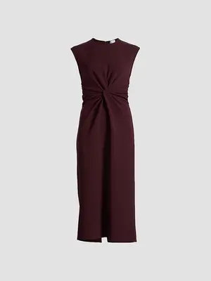 Tanya Taylor Kimberly Scuba Twist Midi-dress
