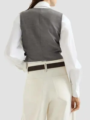 Brunello Cucinelli Tropical Luxury Wool Vest