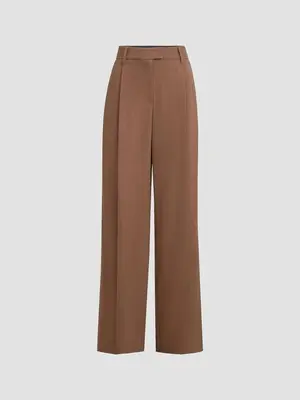 Brunello Cucinelli Virgin Wool And Viscose Tricotine Loose Pleated Trousers