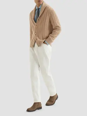 Brunello Cucinelli Cashmere Ribbed Cardigan