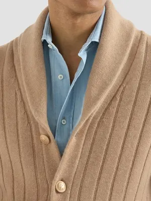 Brunello Cucinelli Cashmere Ribbed Cardigan