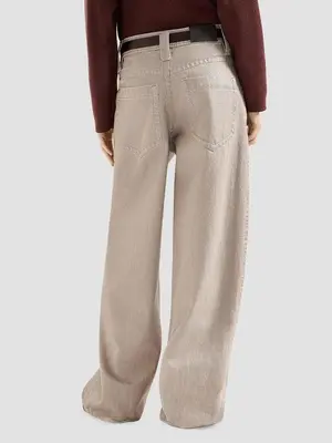 Brunello Cucinelli Baggy Jeans With Monili