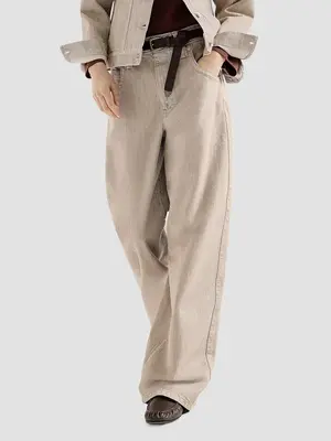 Brunello Cucinelli Baggy Jeans With Monili