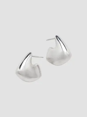 Bottega Veneta Sterling Geometric Earrings
