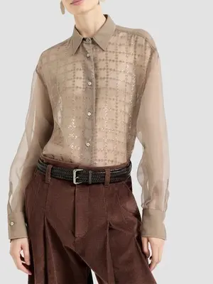 Brunello Cucinelli Crispy Silk Shirt