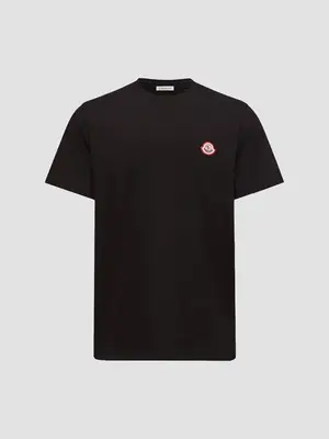 Moncler Crewneck T-shirt In Cotton - Black