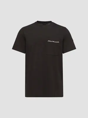 Moncler Crew-neck T-shirt In Cotton Black