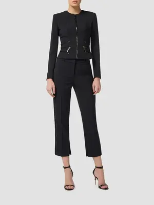 Elisabetta Franchi Double-layer Crêpe Jacket