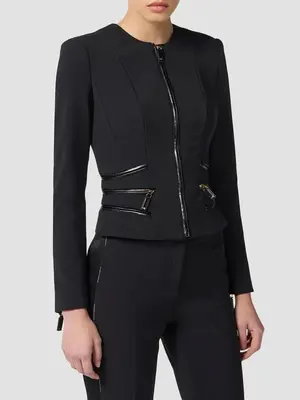 Elisabetta Franchi Double-layer Crêpe Jacket