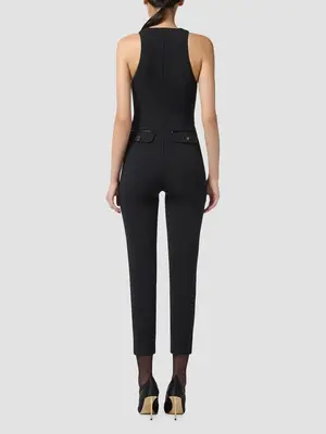 Elisabetta Franchi Crêpe Zip Jumpsuit