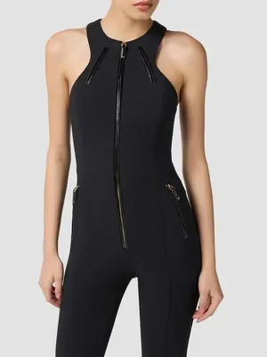 Elisabetta Franchi Crêpe Zip Jumpsuit