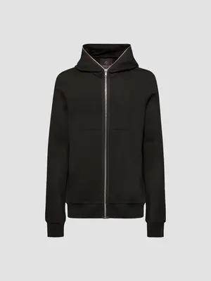 Moncler Rick Owens Ziplock Hooded Sweatshirt In Cotton - Black