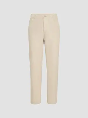 Brunello Cucinelli Gart-dyed Five-pocket Trousers In Cotton Narrow Wale Corduroy - Sand
