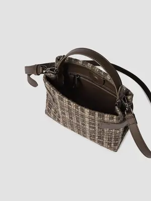 Brunello Cucinelli Essence Small Top Handle Bag In Suede