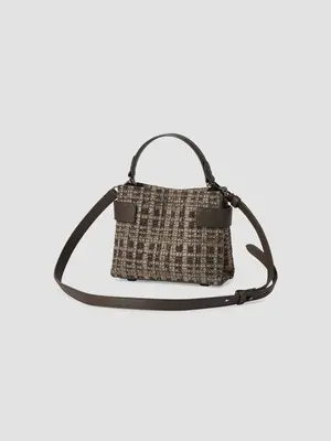 Brunello Cucinelli Essence Small Top Handle Bag In Suede