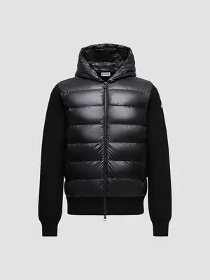 Moncler Down-filled Hoodie In Wool