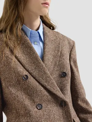 Brunello Cucinelli Virgin Wool Donegal Blazer