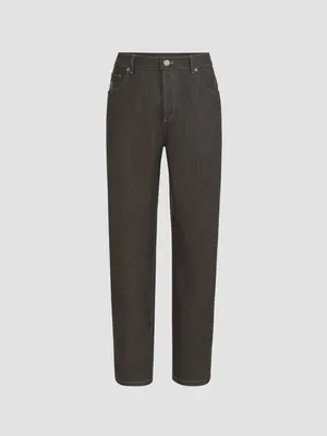 Brunello Cucinelli Virgin Wool Flannel Five-pocket Trousers - Grey