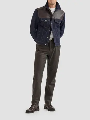 Brunello Cucinelli Virgin Wool Flannel Five-pocket Trousers - Grey