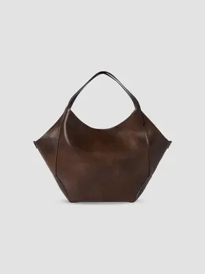 Brunello Cucinelli Reversible Duo Shopper In Lizard-effect Calfskin