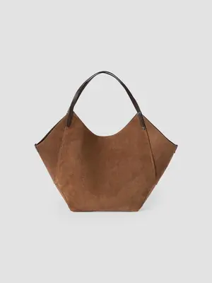 Brunello Cucinelli Reversible Duo Shopper In Lizard-effect Calfskin