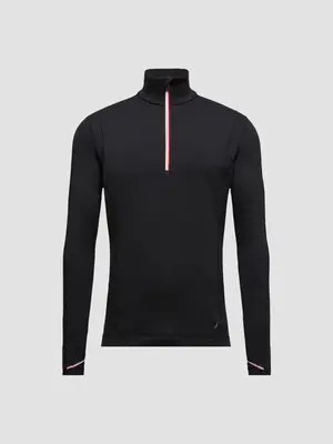 Moncler Sweatshirt In Polartec - Black