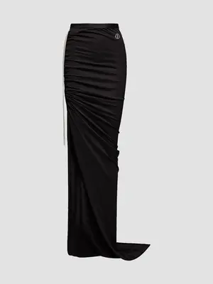 Moncler Rick Owens Adjustable Skirt In Cotton