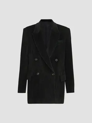 Brunello Cucinelli Sparkling Corduroy Blazer - Black
