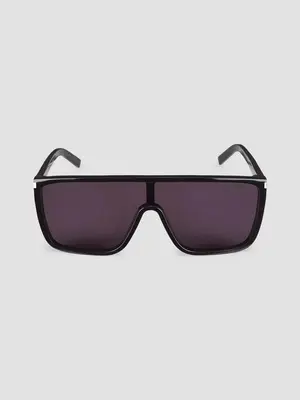 Saint Laurent 99mm Mask Sunglasses - Black
