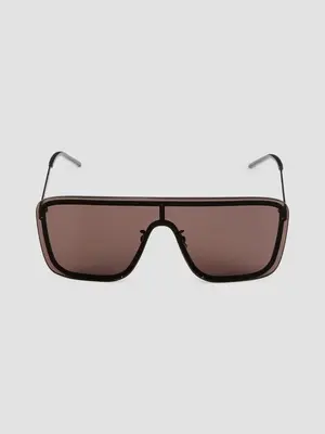 Saint Laurent 99mm Mask Sunglasses - Black