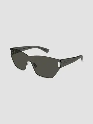 Saint Laurent 99mm Mask Sunglasses - Grey