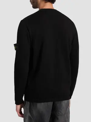 Stone Island Solid Cotton Sweatshirt