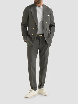 Brunello Cucinelli Cotton Jersey Crewneck T-shirt - Pearl