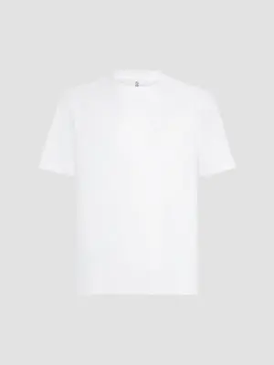 Brunello Cucinelli Cotton Jersey Crewneck T-shirt - White