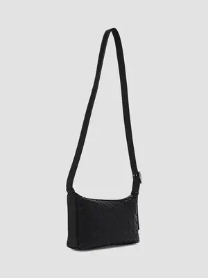 Bottega Veneta Traveler Intrecciato Leather Phone Pouch - Black Silver