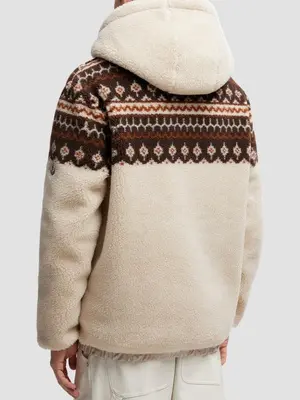 Moncler Hoodie In Wool Blend