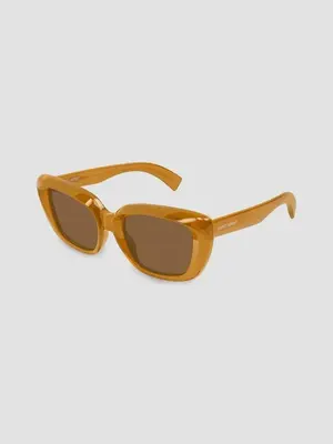 Saint Laurent 53mm Cat-eye Sunglasses Yellow