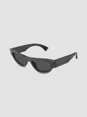 Gucci Miami Logo 53mm Cat-eye Sunglasses Grey