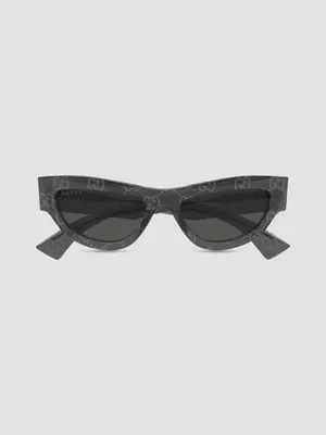 Gucci Miami Logo 53mm Cat-eye Sunglasses - Grey