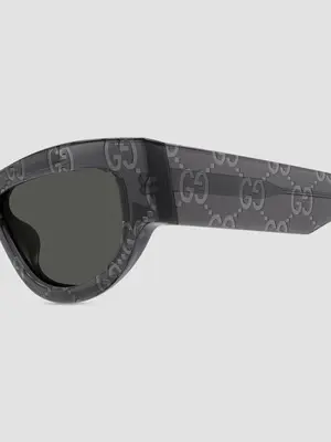 Gucci Miami Logo 53mm Cat-eye Sunglasses - Grey