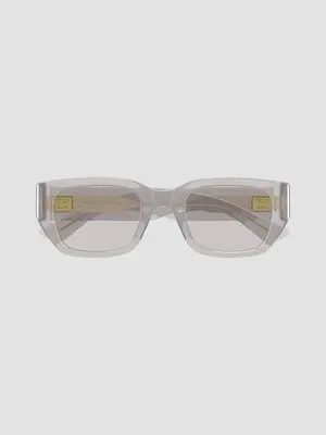 Bottega Veneta Intrecciato Wirecore 52mm Rectangular Sunglasses