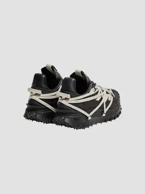 Moncler Rick Owens Trailgrip Megalace Sneakers In Leather