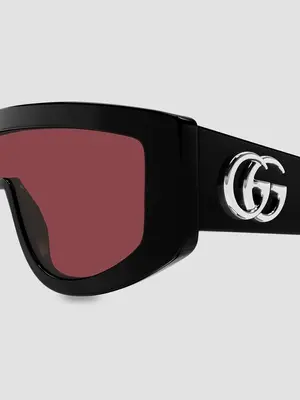 Gucci Gg Extruded 99mm Mask Sunglasses