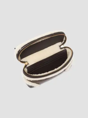 Bottega Veneta Bang Bang Shearling-trimmed Vanity Case