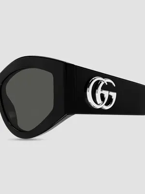 Gucci Gg Extruded 53mm Oval Sunglasses